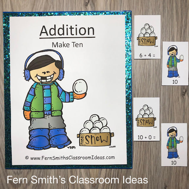 Freebie Friday ~ Addition Make Ten Math Center Games Freebies ...