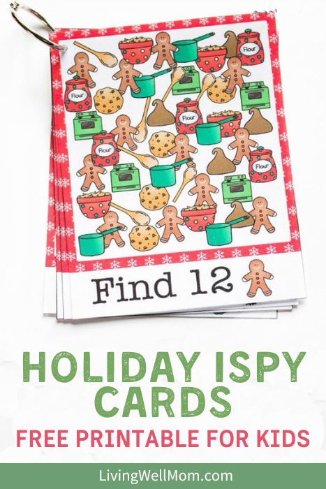 Printable I Spy Christmas Cards – Declutter And Organize