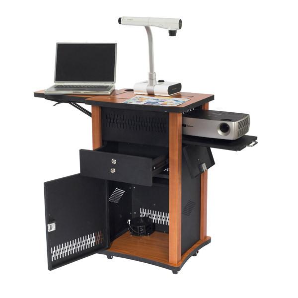 The Wizard - Multimedia Projector Cart with VGA Panel – Declutter And ...